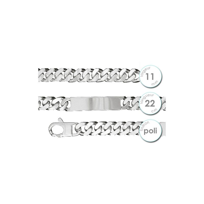 Gourmette homme en Argent - 003719